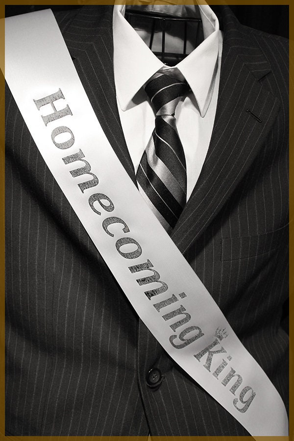 Satin Printed homecoming King Sash for Homecoming - Etsy