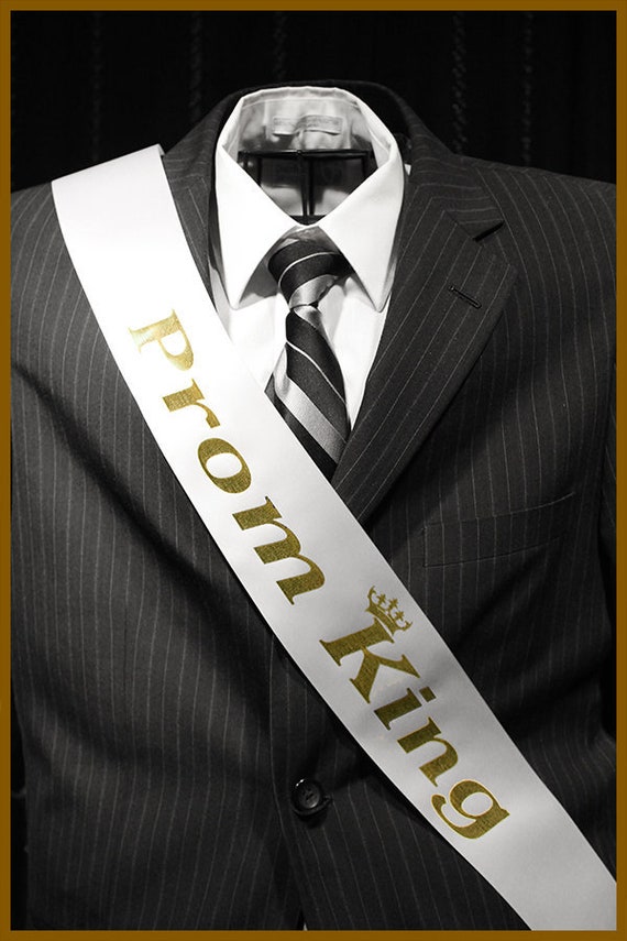 Satin Printed Prom King Sash for Homecoming Proms | Etsy