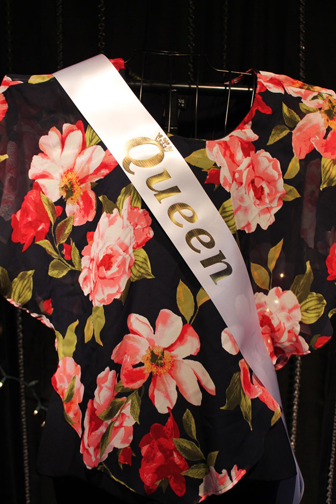 Satin Printed "queen" Sash for Pageants, Proms, Dances, Parties - Etsy