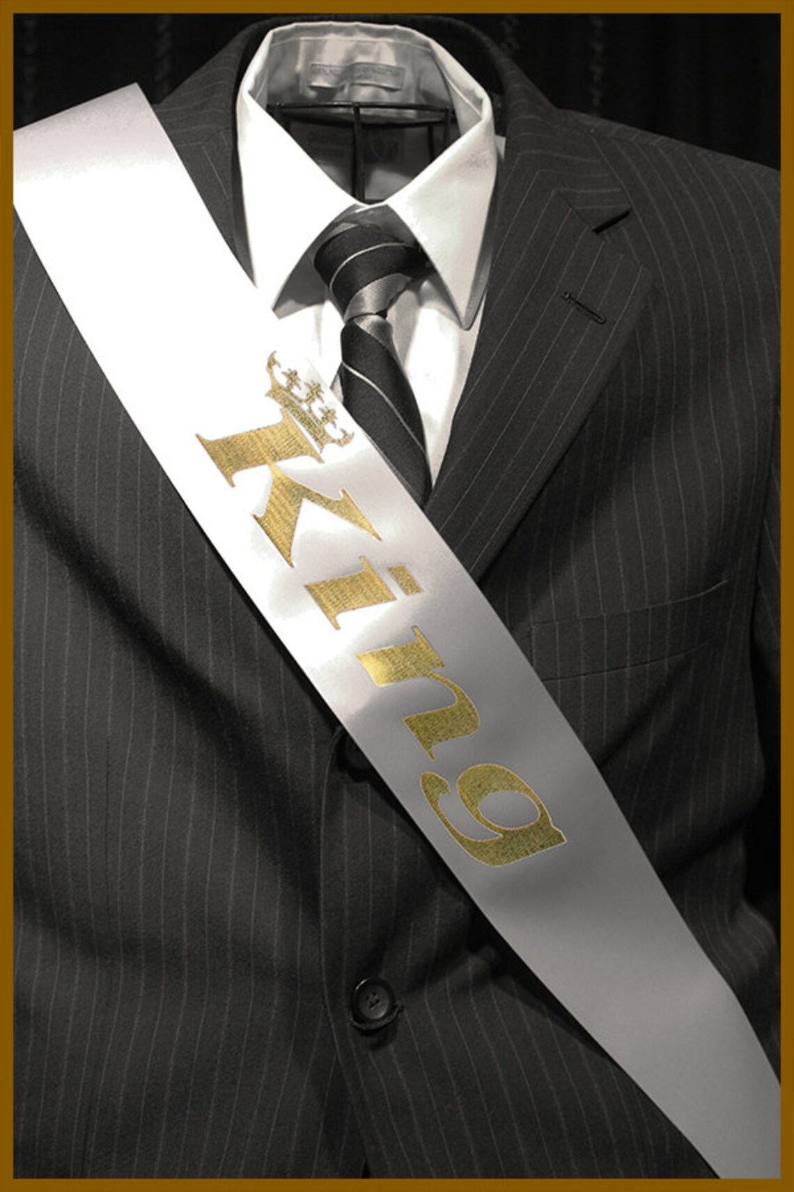 Satin Printed king Sash for Homecoming Proms - Etsy