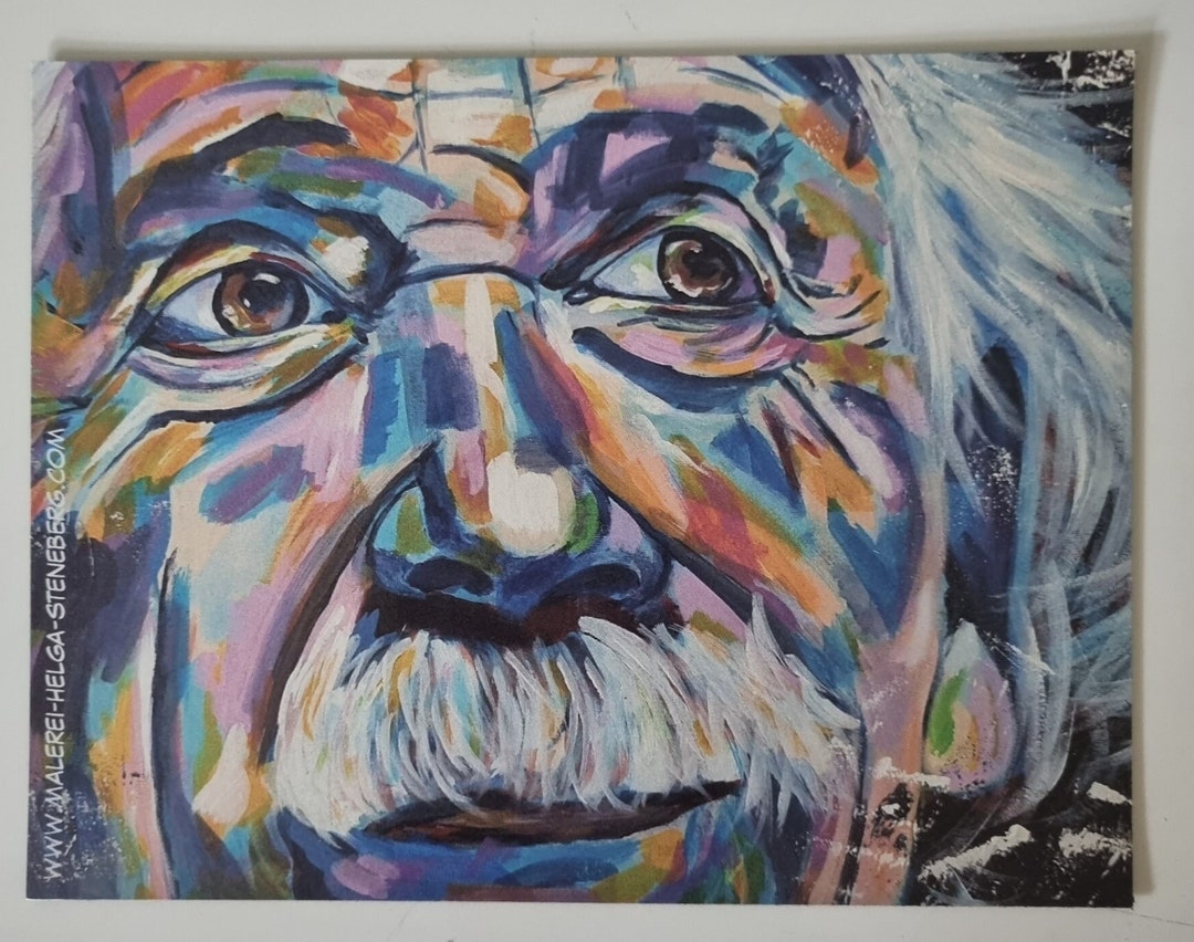 Postcard-sized Magnet Albert Einstein - Etsy