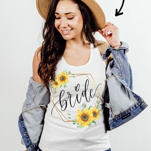 Sunflower Bachelorette Shirts Sunflower Bachelorette Tanks - Etsy