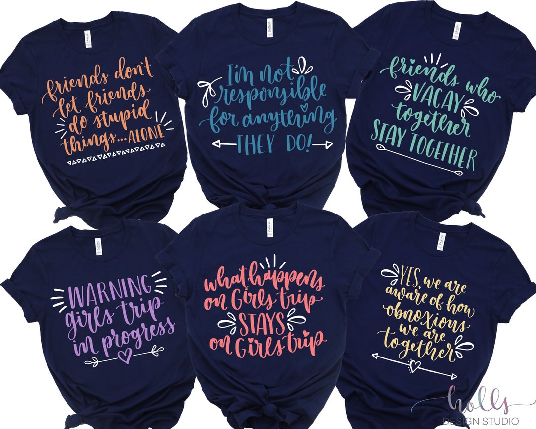 Funny Girls Trip Shirts, Vacation Shirts, Best Friend Shirts, Shirts ...