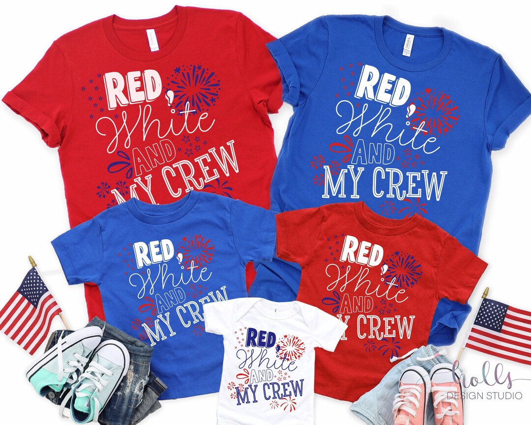 4th of July Crew, Matching Family Shirts, July 4th Family Tshirts,kids ... 4th of July Crew, Matching Family Shirts, July 4th Family Tshirts,kids ...