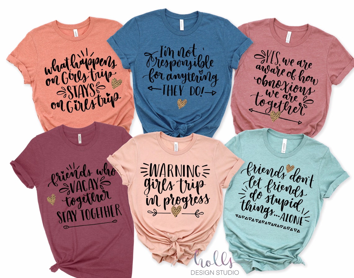 Funny Girls Trip Shirts Vacation Shirts Best Friend Shirts - Etsy