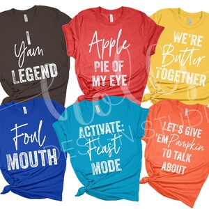 Family Thanksgiving Shirts, Thanksgiving Puns Shirt, Funny Matching ...