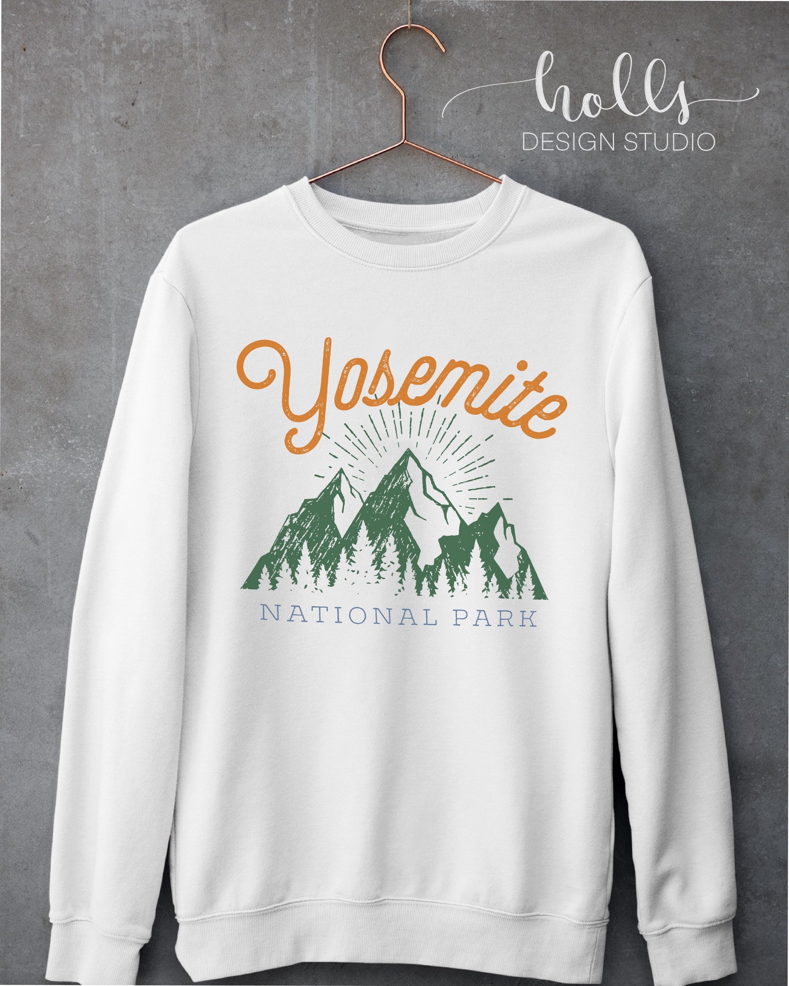 Yosemite Sweatshirt for Men Women Sweater Nature Outdoors - Etsy