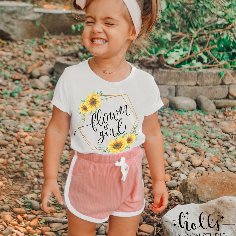 Flower Girl Shirt - Etsy