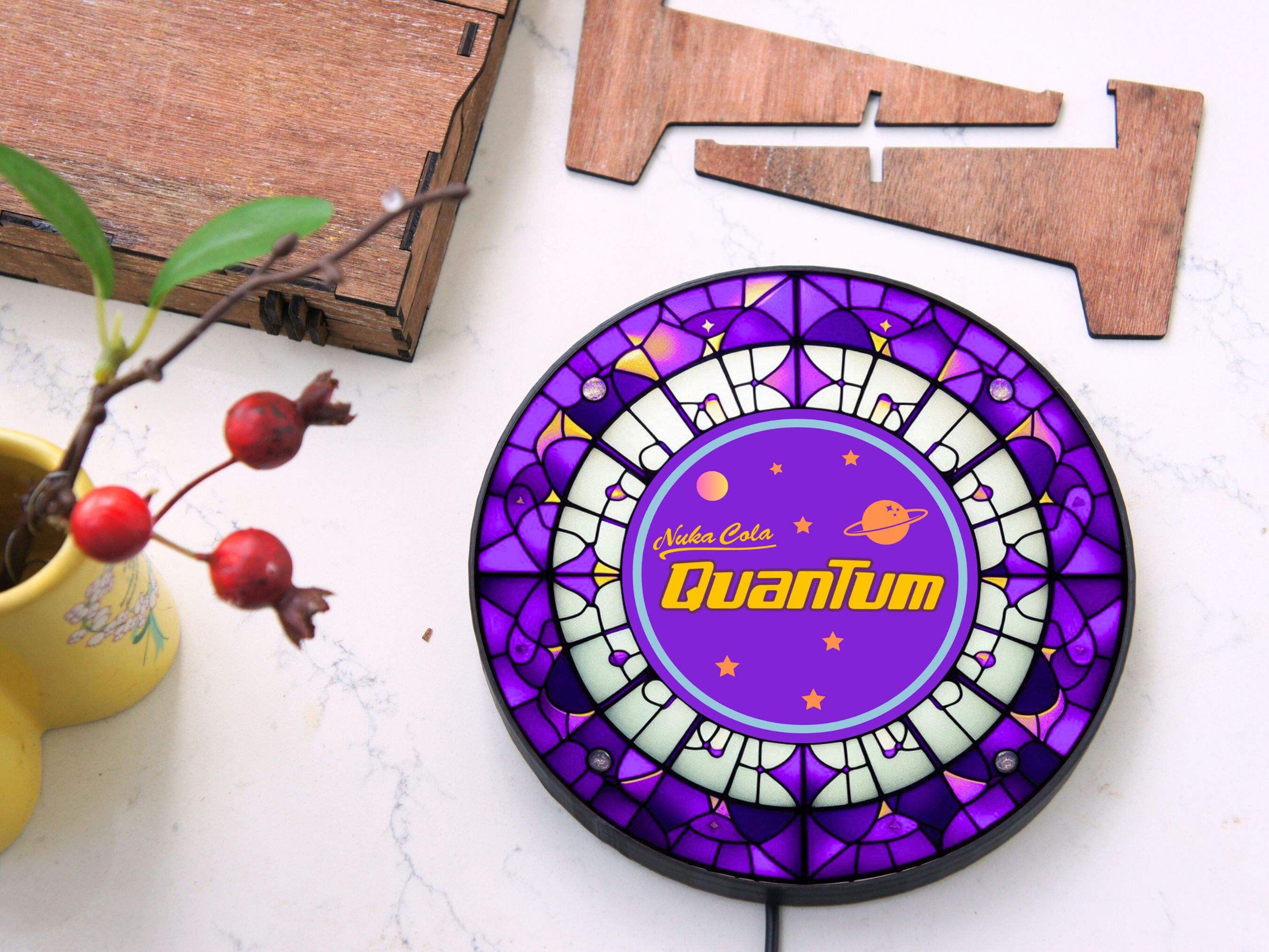 Fallout Lamp,nuka Cola Lamp,nuka Cola Quantum,ncr New Vegas,stained ...