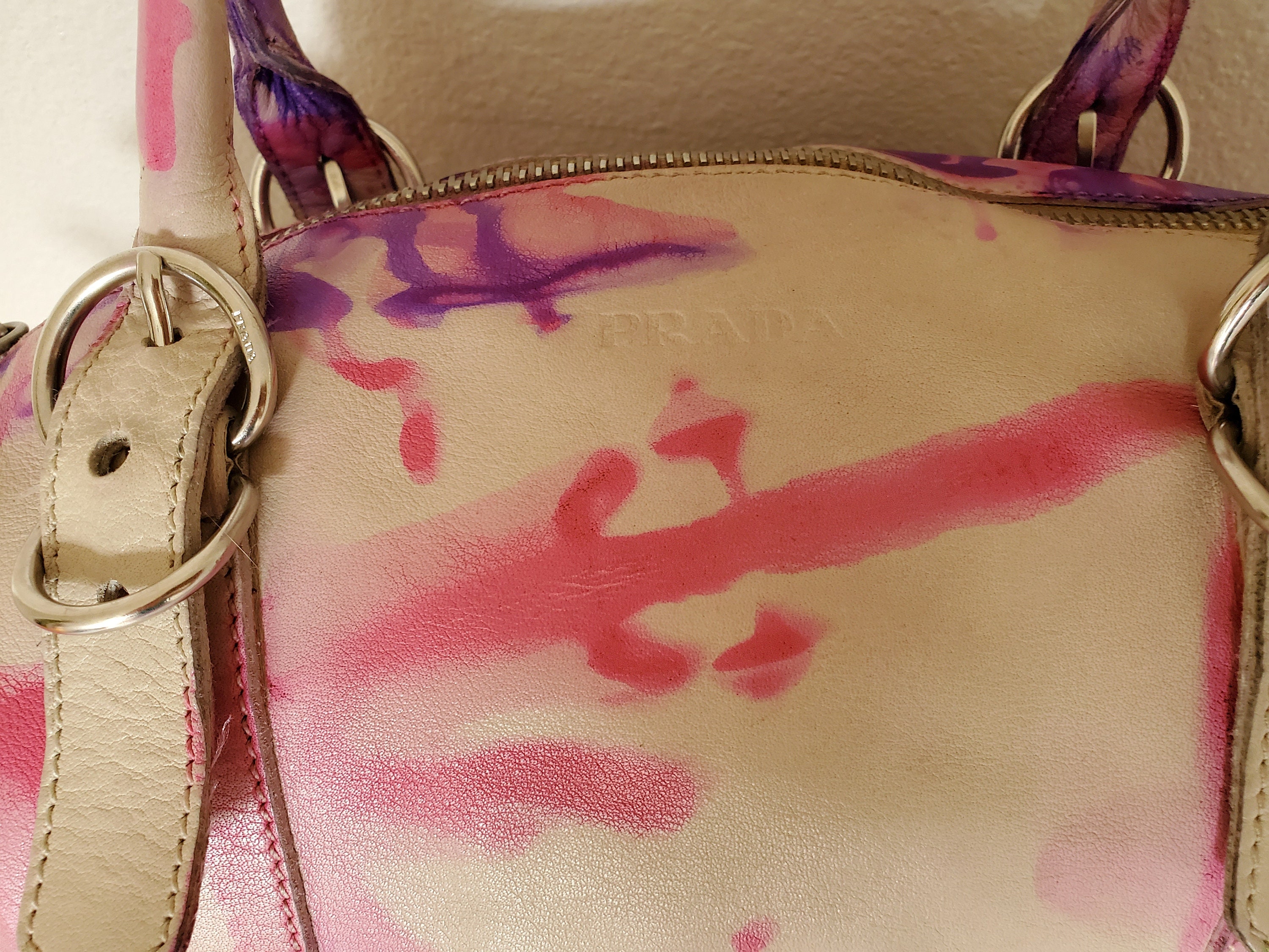 Prada Leather Shoulder Bag Vintage Collector Limited Edition Blue ...