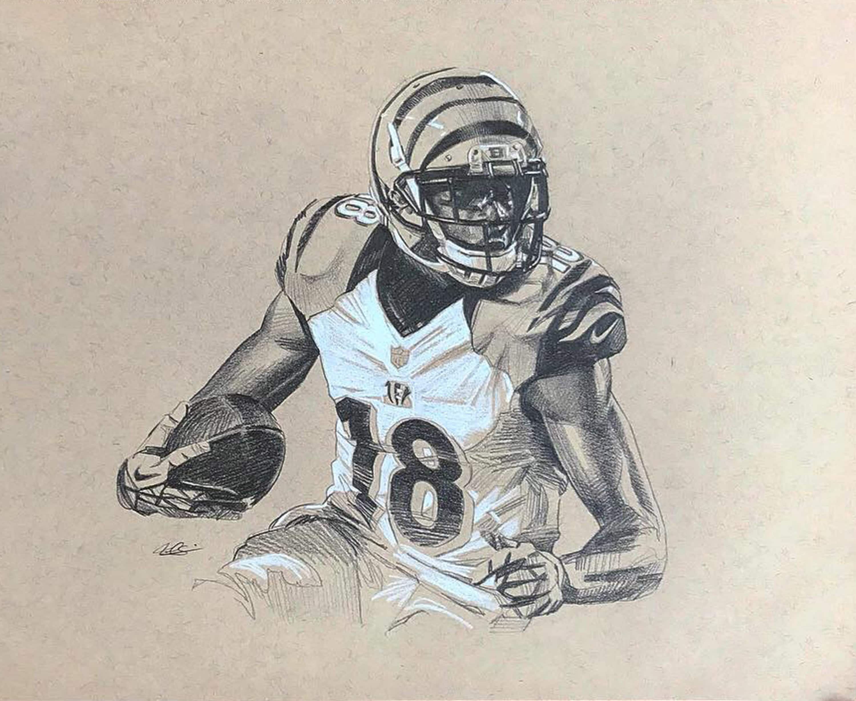 Pencil Drawings Of Nfl Players