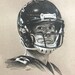 MATT RYAN DRAWING | Matt Ryan Atlanta Falcons Original Artwork ...