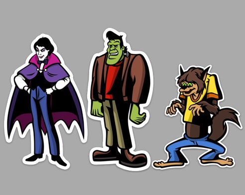 The Drak Pack Die-cut Vinyl 80s Monster Cartoon Art Sticker - Etsy Canada