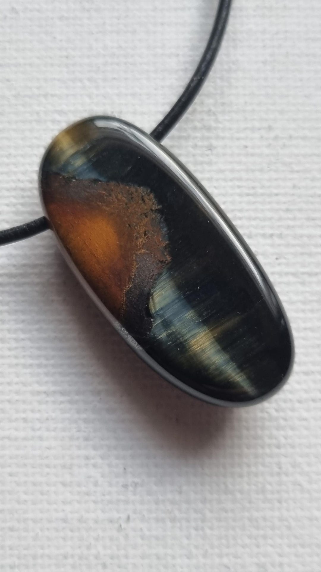 Tiger Hawk Eye With Leather Strap. - Etsy