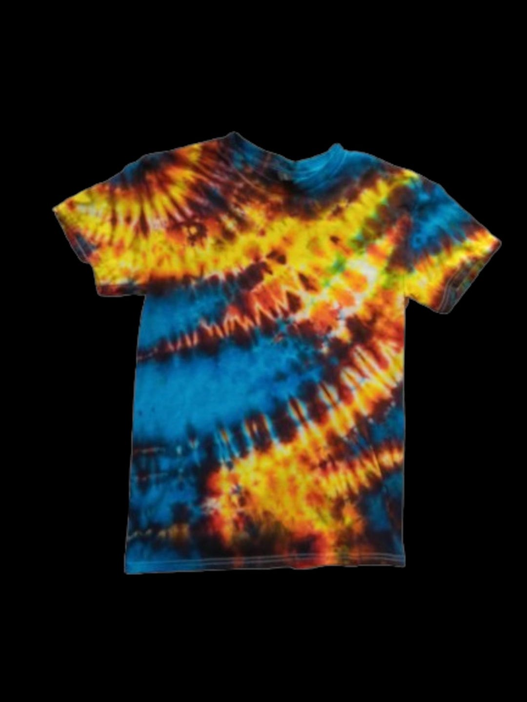 Adult Small Fire & Water Shoulder Burst Bright Tie-dye. S(premade) - Etsy