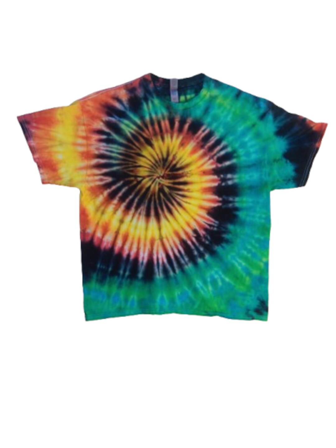 Adult Extra Large Fireball & Water Explosive Super Spiral Tie-dye. Xl ...