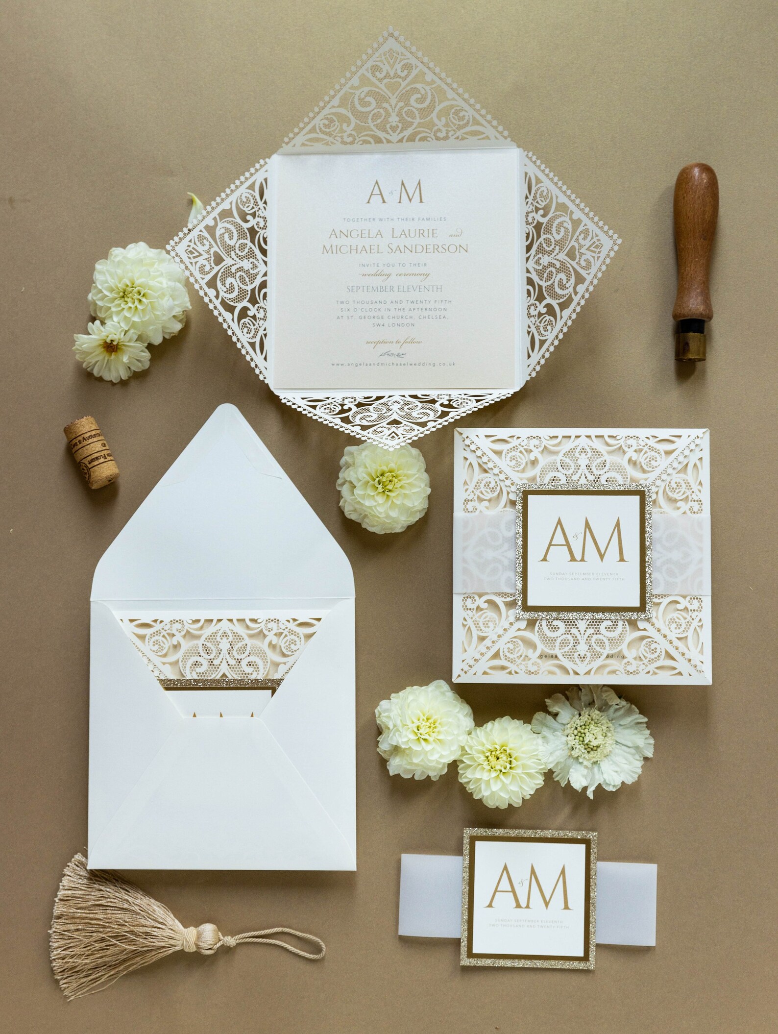 Invitation Wedding Invitation Laser Envelope DIY Invitation - Etsy