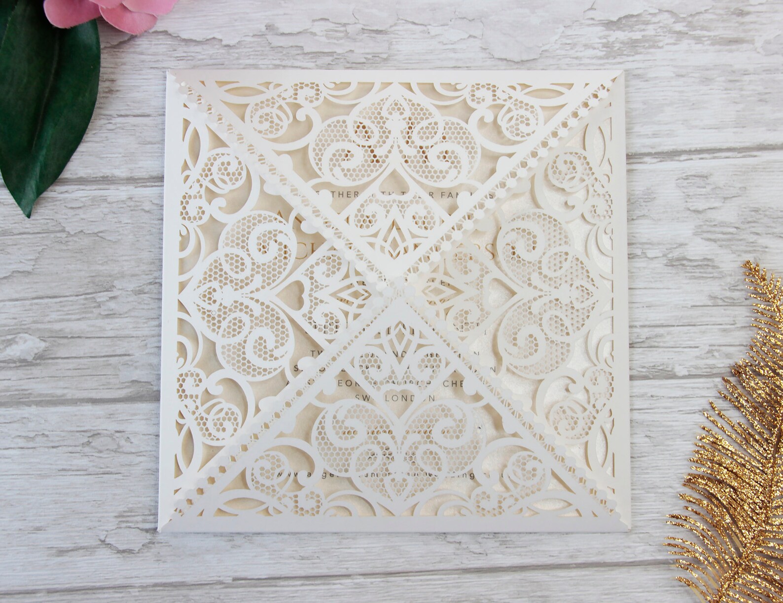 Invitation Wedding Invitation Laser Envelope DIY Invitation | Etsy