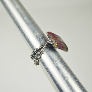 Ocean Jasper roller Coaster Ring - Etsy