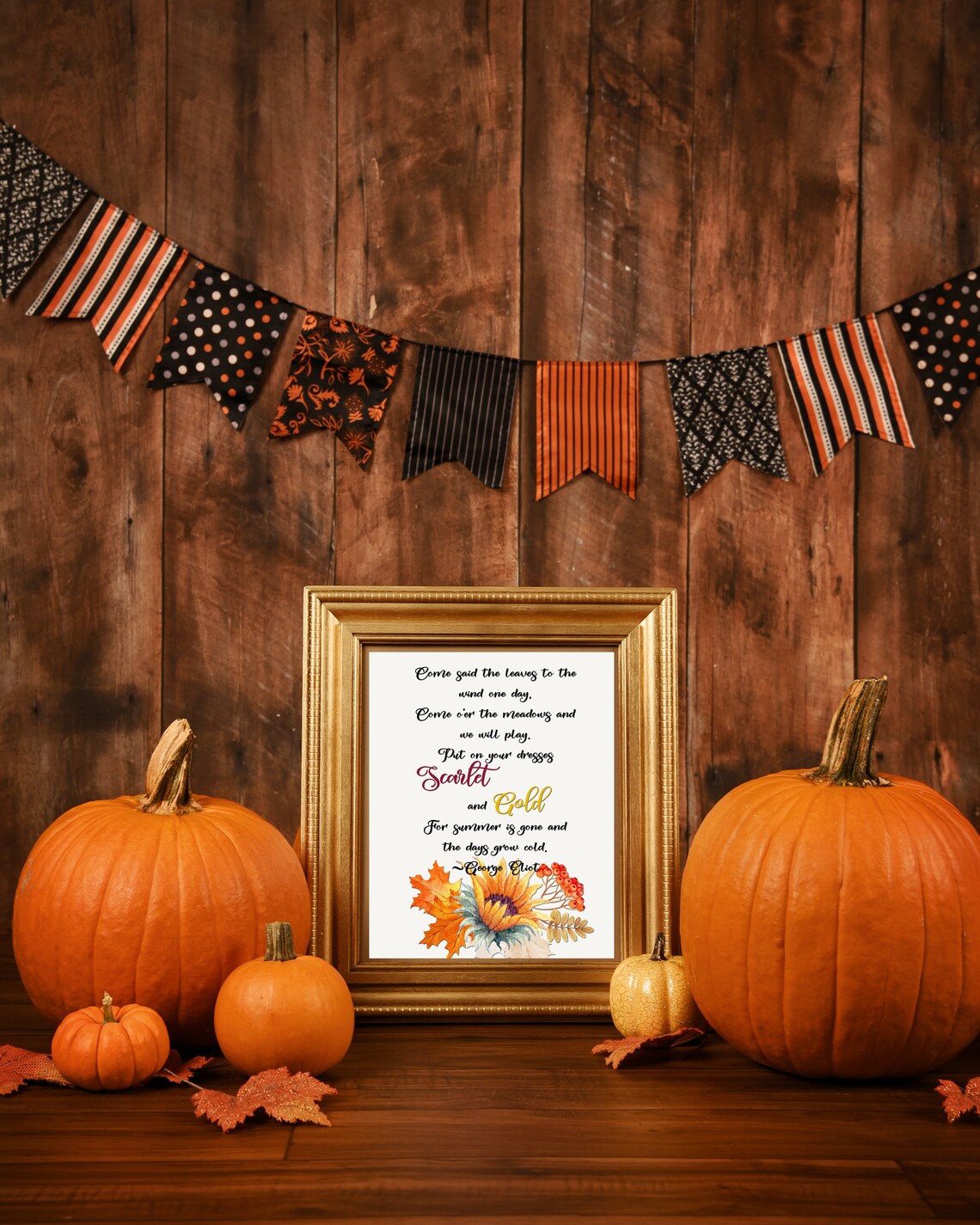 Come Said the Leaves, Fall Printable, Autumn Printable, Fall Decor ...
