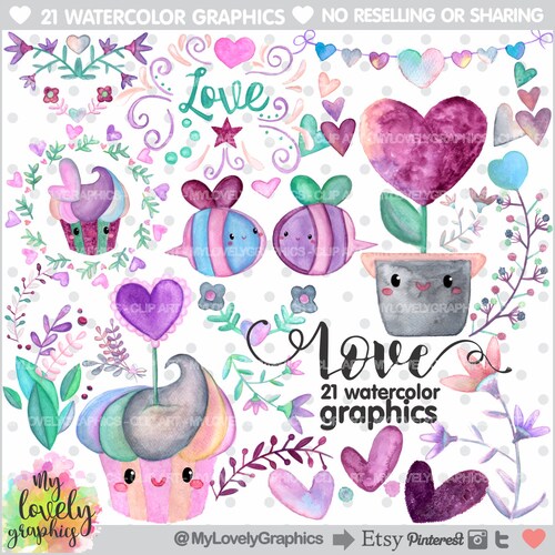 Love Clip Art Bear Clipart COMMERCIAL USE Valentines Day - Etsy