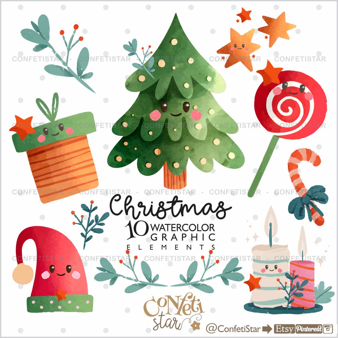 Christmas Clipart, Christmas Graphics, COMMERCIAL USE, Christmas Clip ...