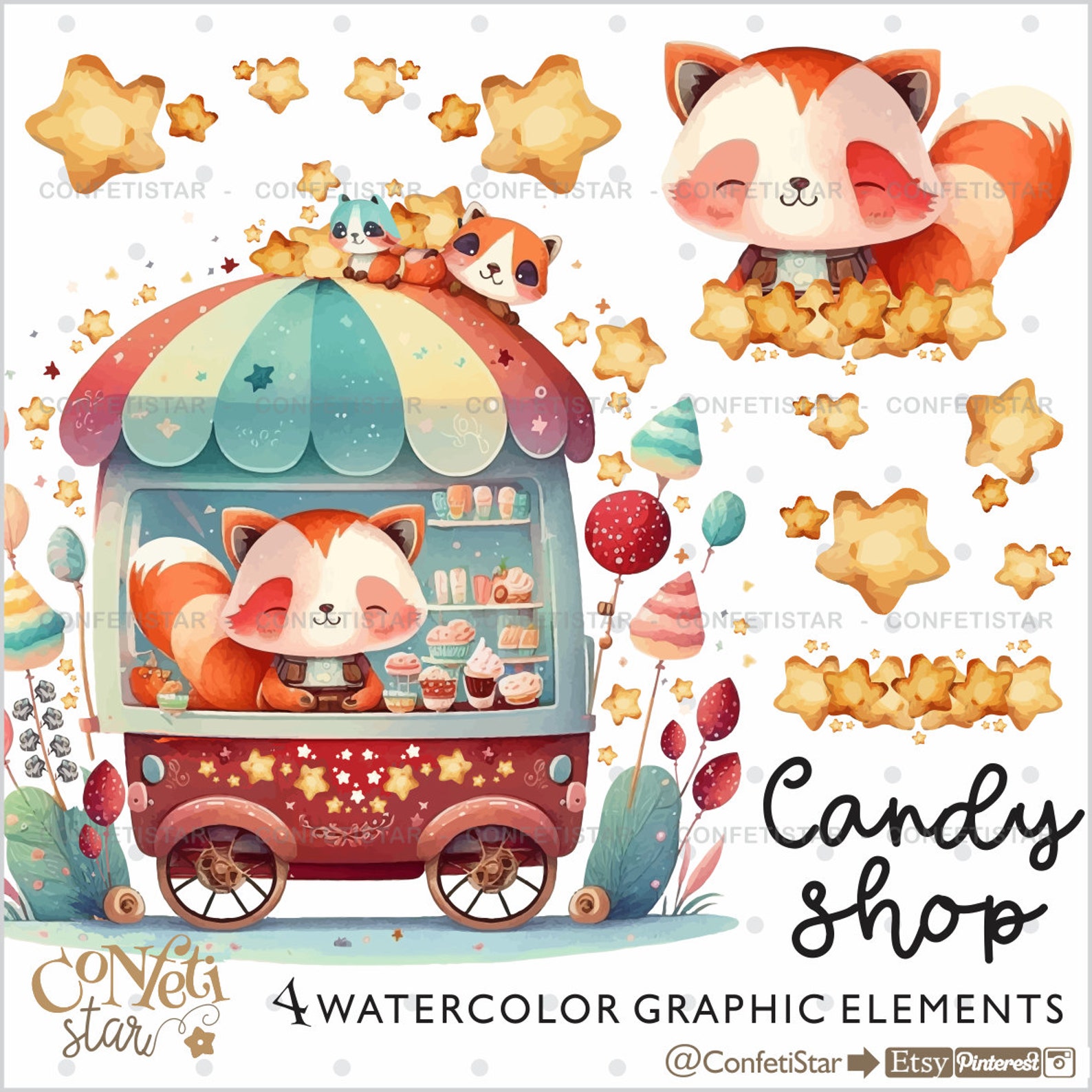 Watercolor Red Panda Clipart, Red Panda Clipart, Red Panda PNG ...
