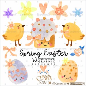 Spring Clipart, Easter Clipart, COMMERCIAL USE, Easter Eggs Clipart ...