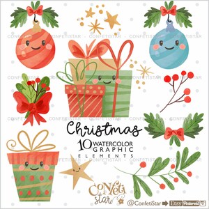 Christmas Clipart, Christmas Graphics, COMMERCIAL USE, Christmas Clip ...