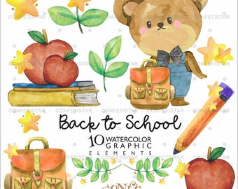 Woodland Back to School Clip Art Woodland Clipart Woodland - Etsy