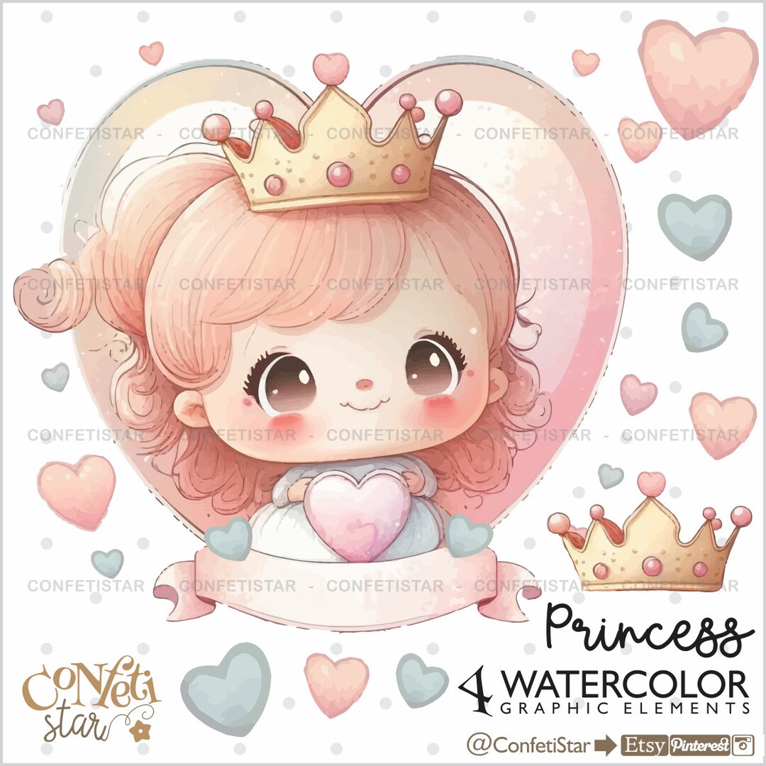 Princess Clipart, Princess PNG, Girl Clipart, Princess Graphics ...