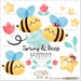 Bee Clipart, Spring Clipart, COMMERCIAL USE, Watercolor Bees, Bee Clip ...