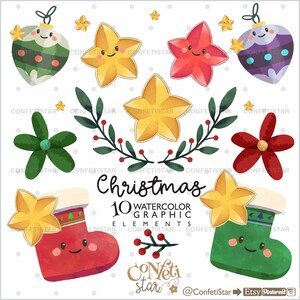 Christmas Clipart, Christmas Graphics, COMMERCIAL USE, Christmas Socks ...
