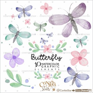 Butterfly Clip Art, Butterfly Clipart, COMMERCIAL USE, Butterfly ...