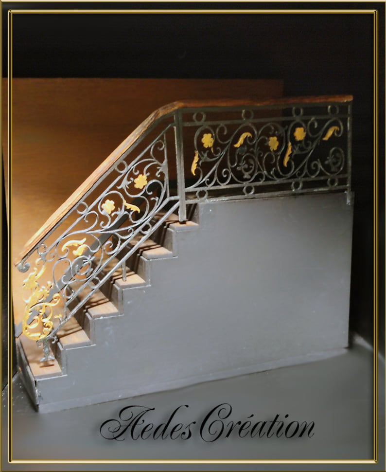 Stair Railing Style - Dollhouse Miniature 1:12- - Etsy