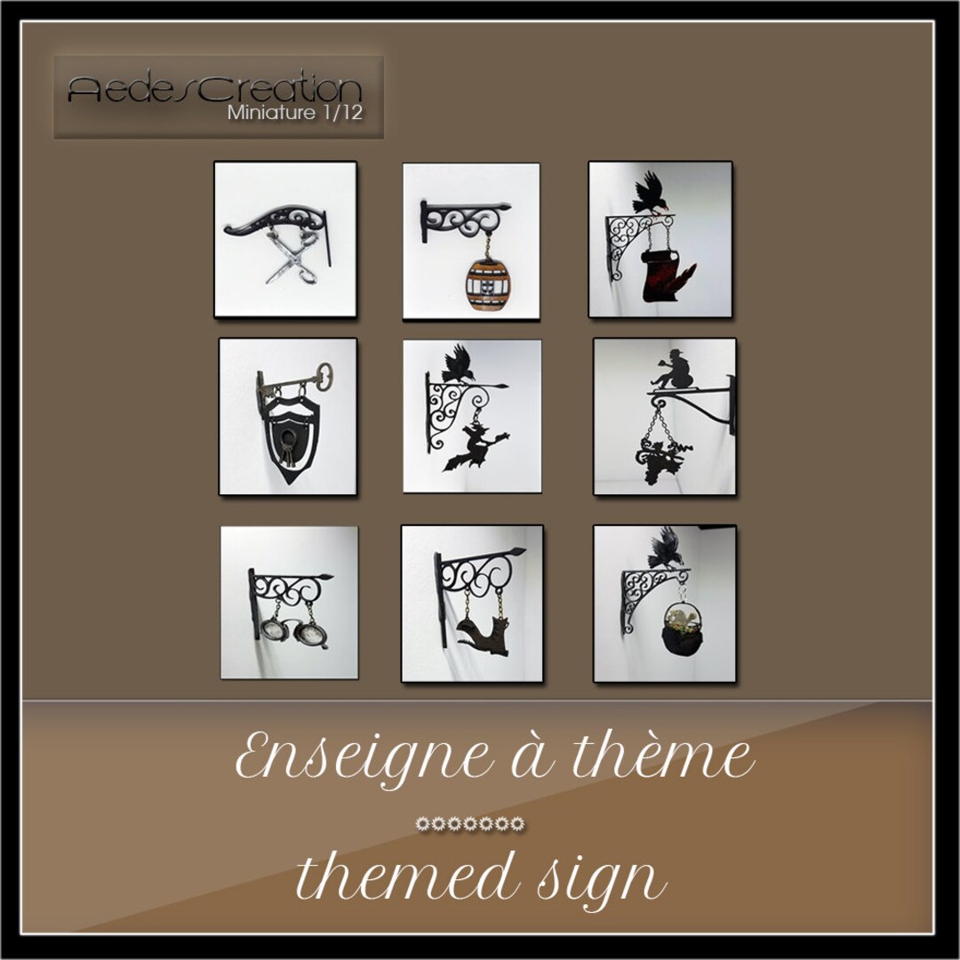 Wrought Iron Style Themed Gallows Sign Miniature - Etsy