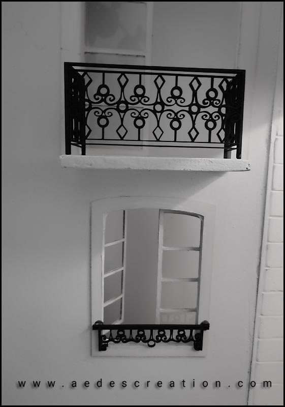 Wrought Iron-style Ironwork Grid Balcony and Railing "alpha ...