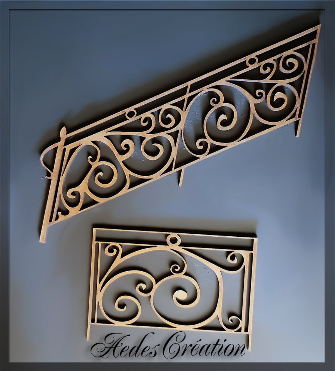 Stair Railing "wrought Ironwork" - Dollhouse Miniature Collection 1:12 ...