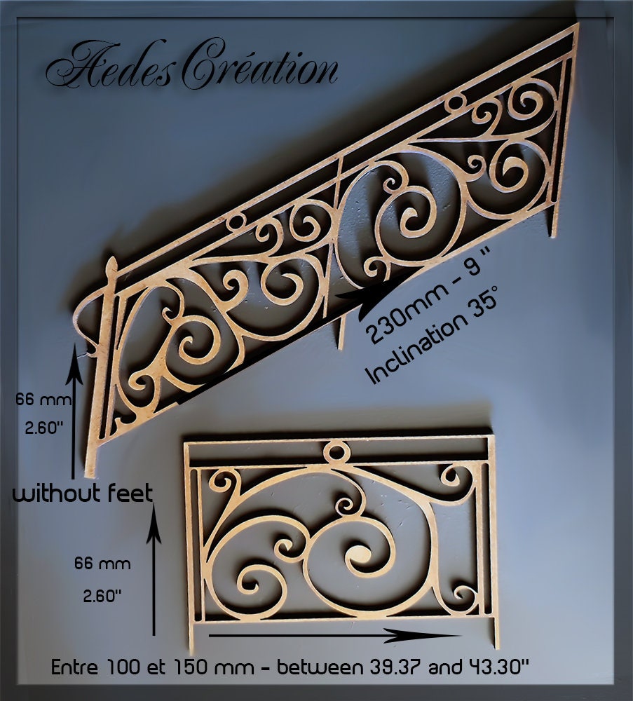 Stair Railing wrought Ironwork Dollhouse - Etsy