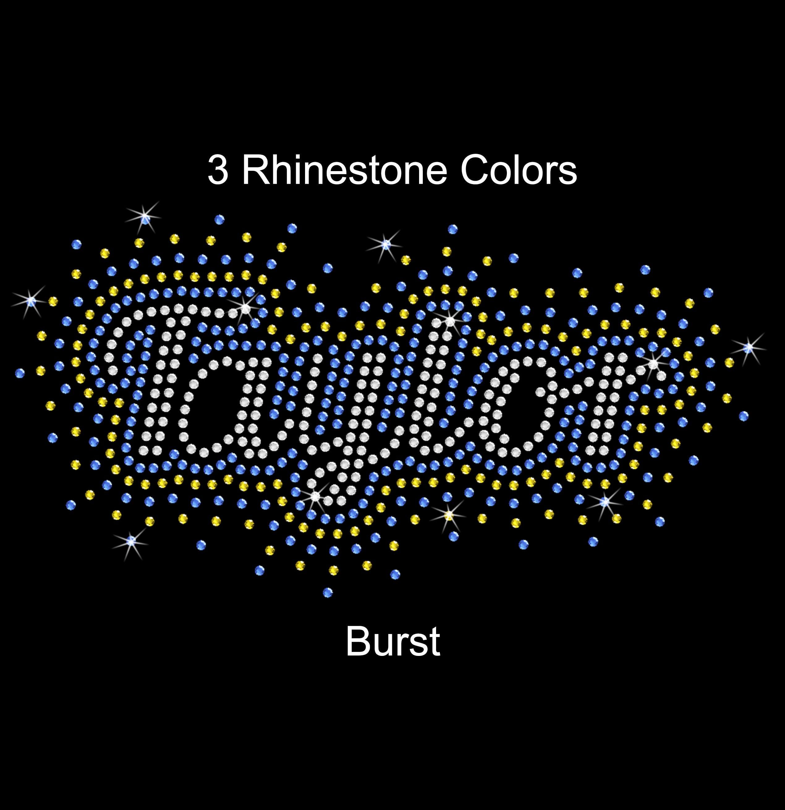 Rhinestone Personalized Custom Your Name Hotfix Transfer DIY Bling ...