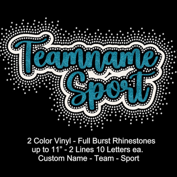 Rhinestone Dance Name - Etsy