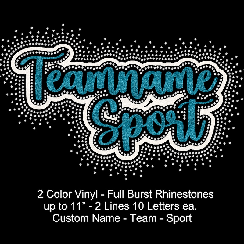 Rhinestone Svg Name - Etsy