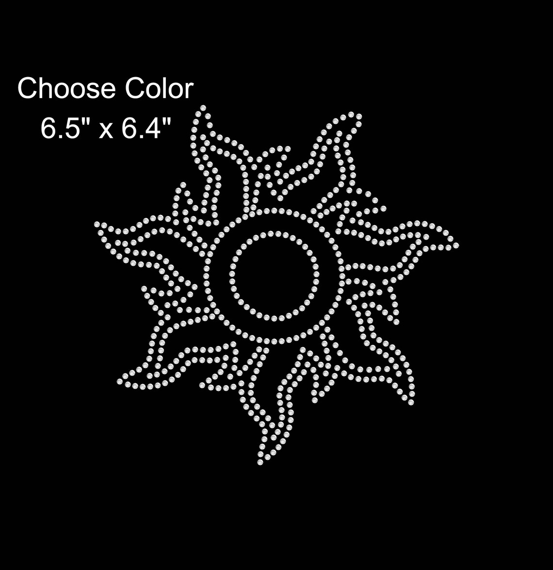 Sun Rhinestone Transfer Hotfix DIY Bling Iron on Applique Custom Choose ...