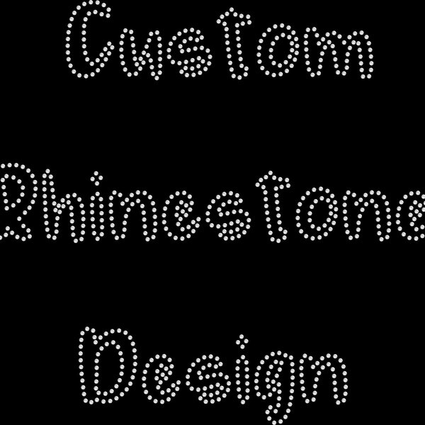 Custom Rhinestones Logo - Etsy