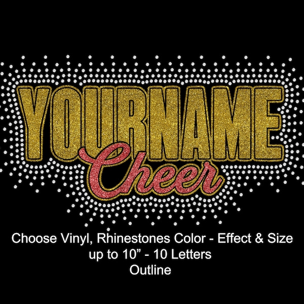 Custom Rhinestone Transfer - Etsy