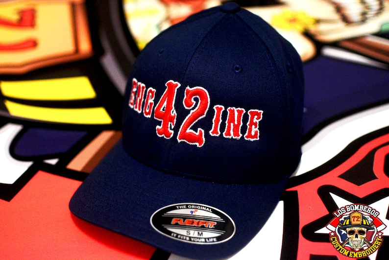 Flexfit 6277 - Firefighter Cap - Apparatus & Number/centered - Made by ...