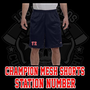 Firefighter Station Number Shorts With Last Name - Custom Firefighter ...