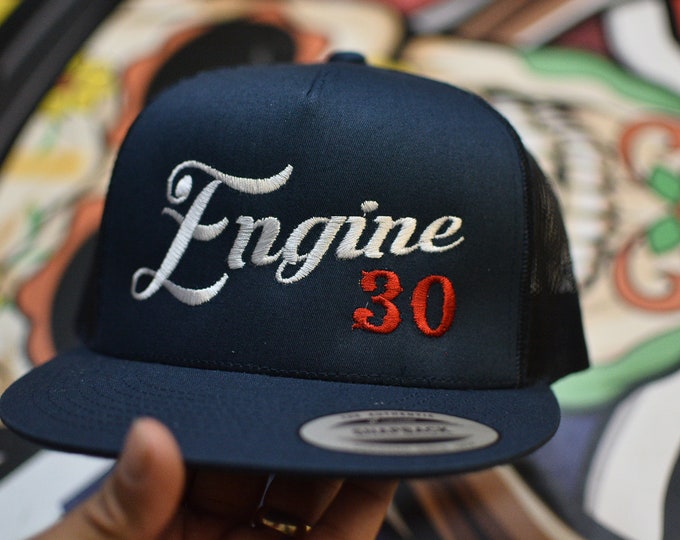 Free Personalization Custom Engine Fighter Station American Flag Hat ...