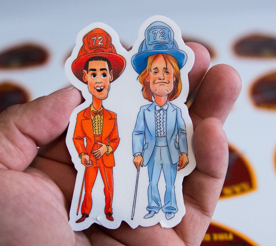Dumb and Dumber Firefighter Sticker - Etsy