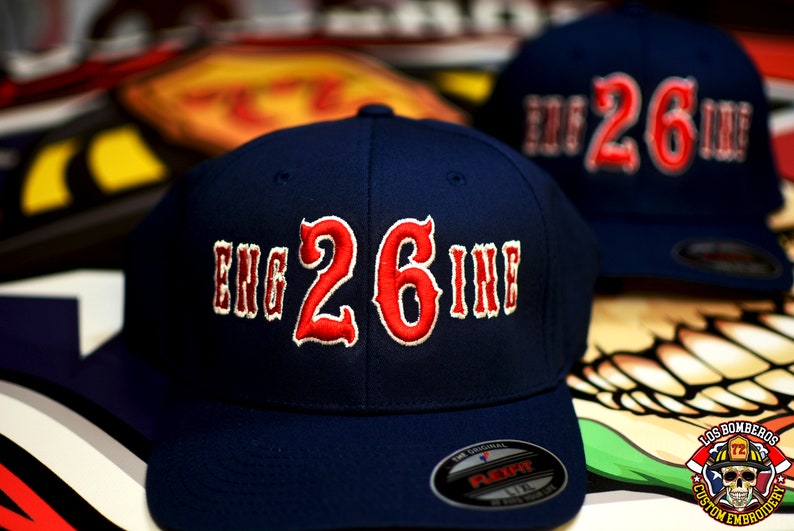 Flexfit 6277 - Firefighter Cap - Apparatus & Number/centered - Made by ...